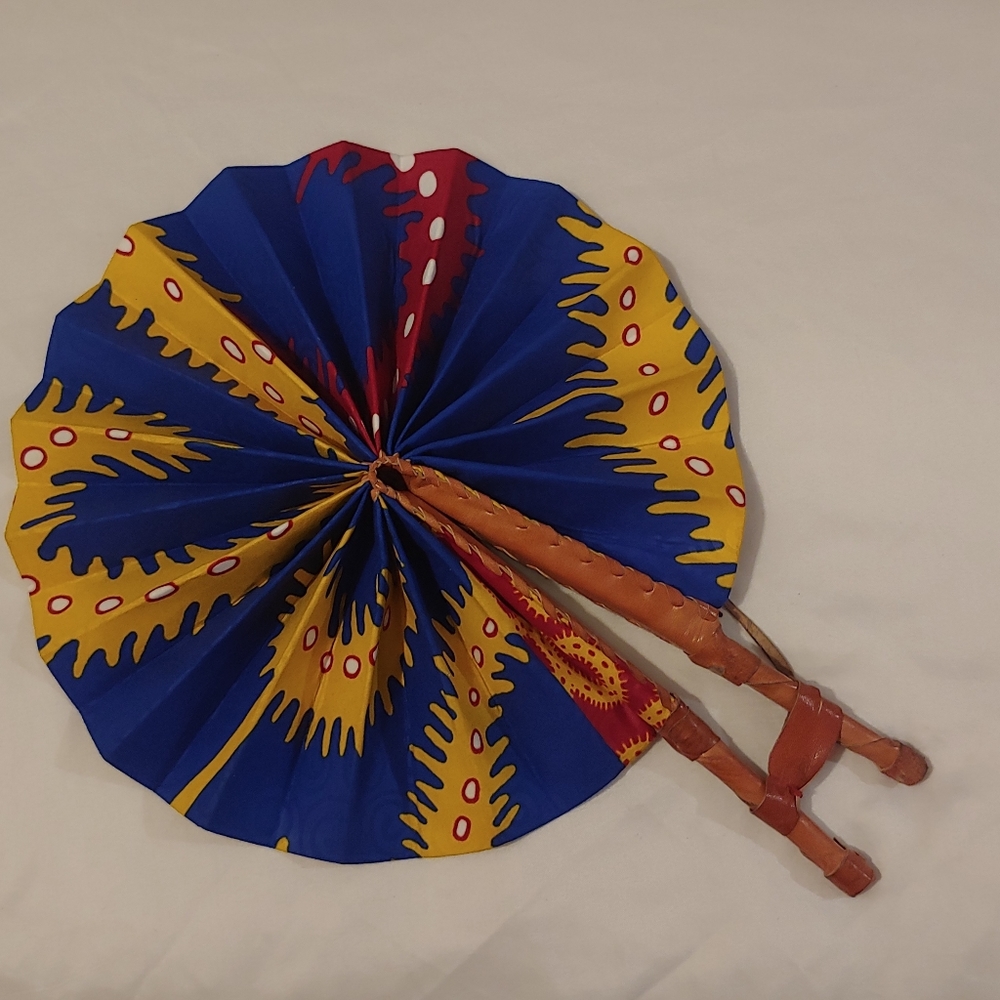 Brand New African Print Fan - Gem